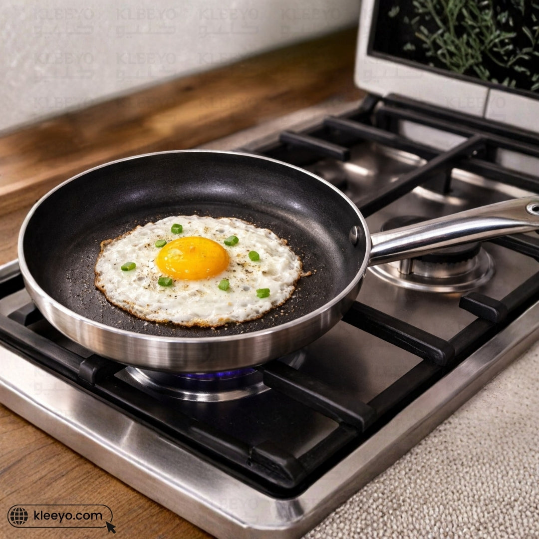 Hollow Non-Stick Fry Pan – Stainless Steel Handle – Thermotek